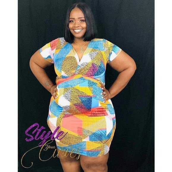 Dresses | Plus Size Patchwork Bodycon Dress | Poshmark
